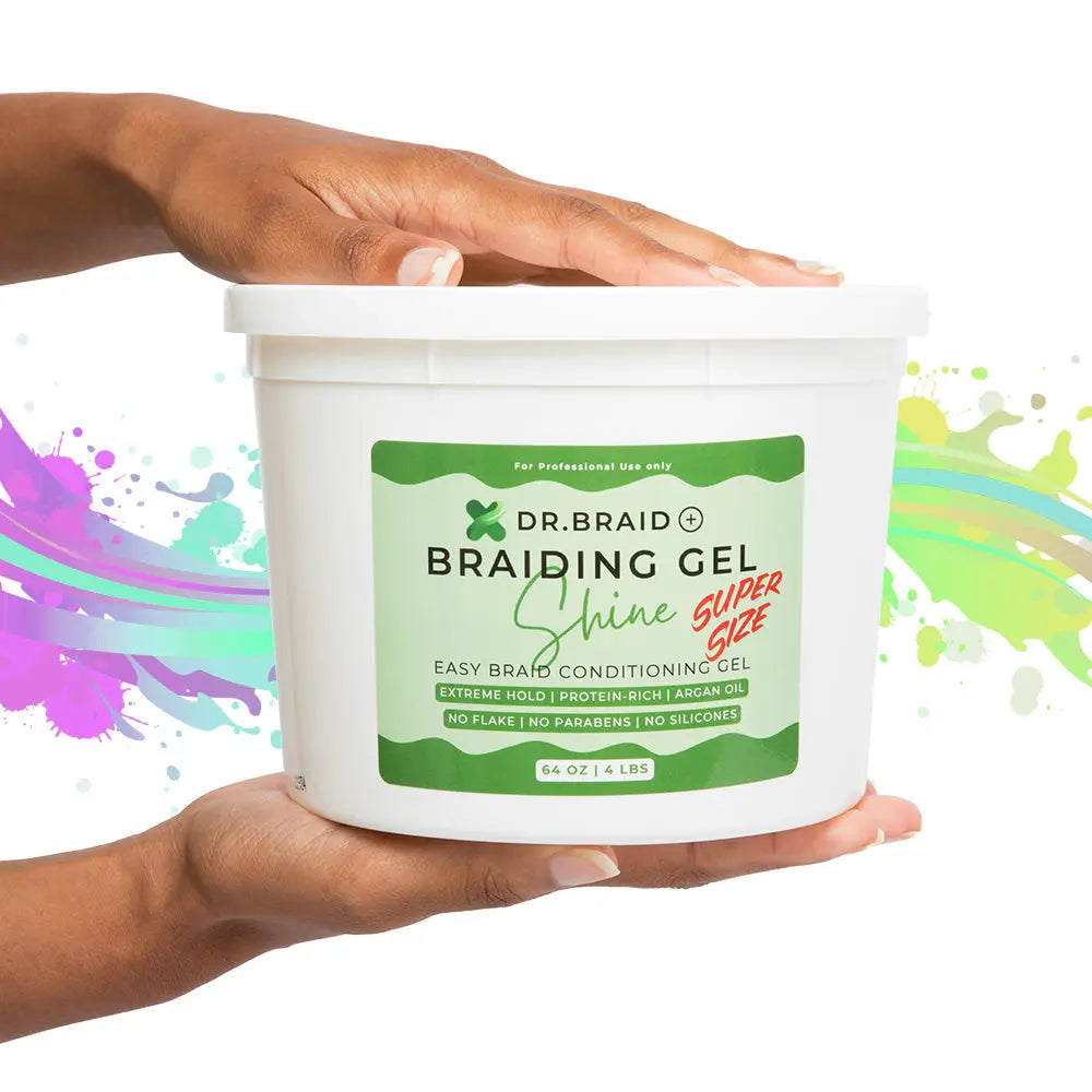 Dr. Braid+™ Braiding Conditioning Gel 64 oz – Extra Hold, Shine ...